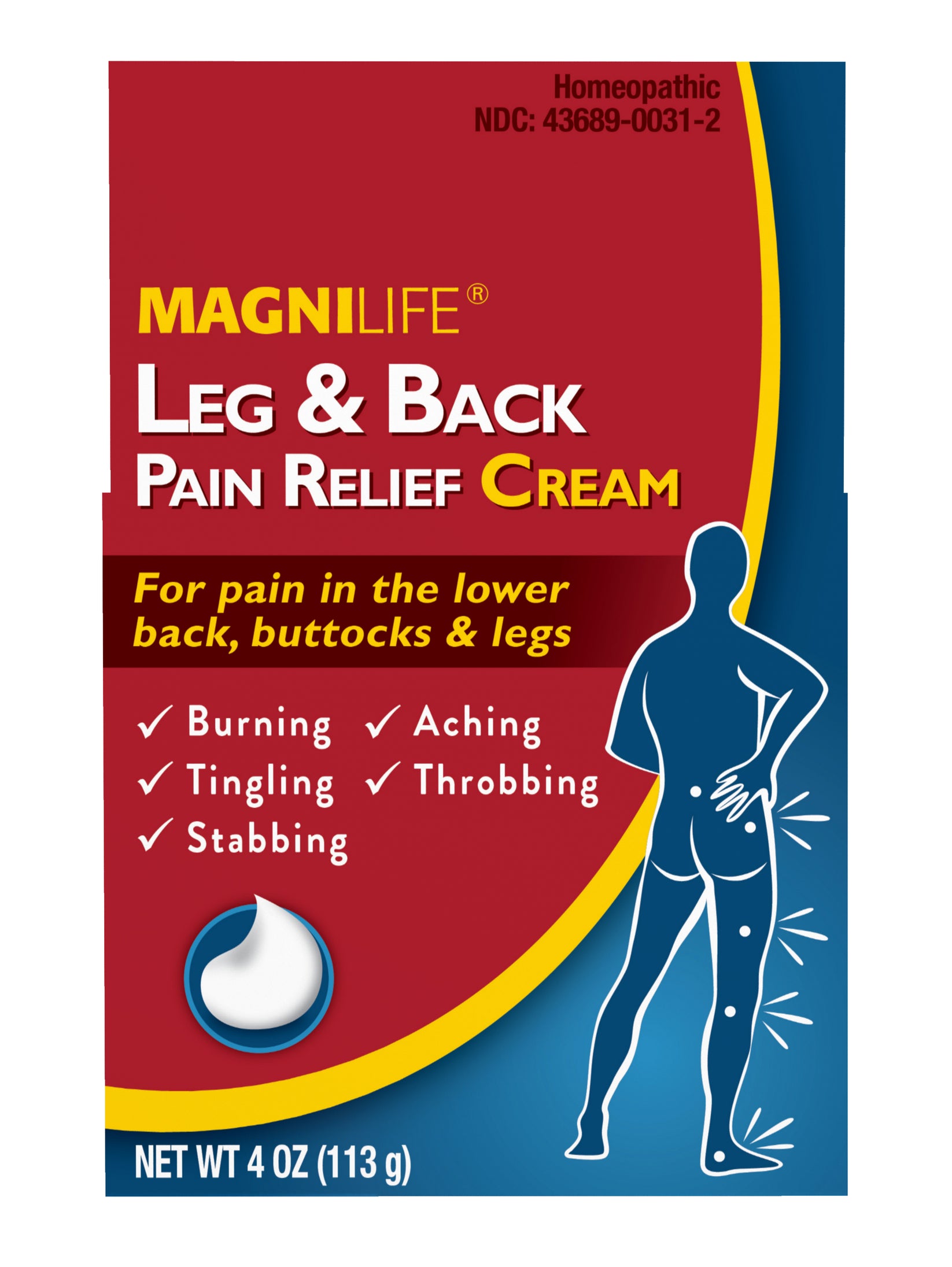 Leg & Back Pain Relief Cream – Magnilife