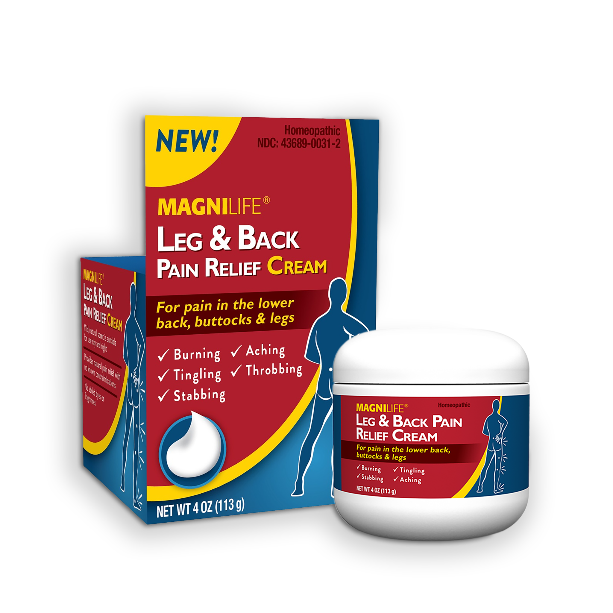 Leg & Back Pain Relief Cream – Magnilife